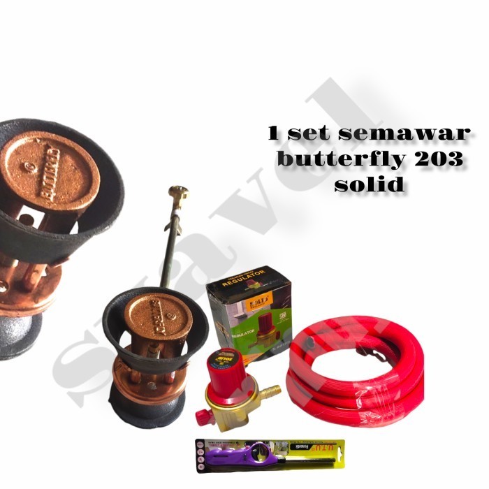 Jual Kompor Semawar Lpg Butterfly + Rangka Behel Bulat | Shopee Indonesia