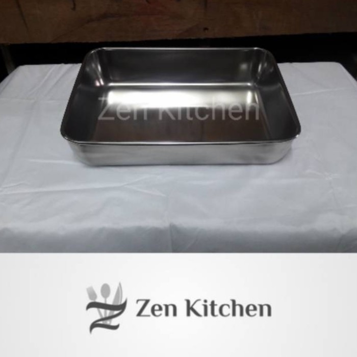 Jual Nampan Baki Stainless Steel ( 304 ) 25x20x6cm Tebal 1,2mm | Shopee ...