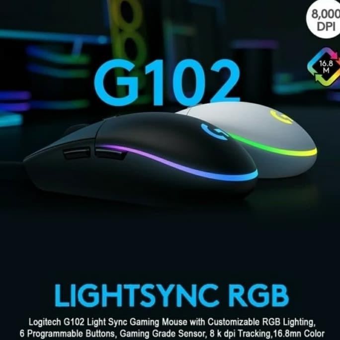 Jual Logitech G102 V2 Lightsync - Gaming Mouse | Shopee Indonesia