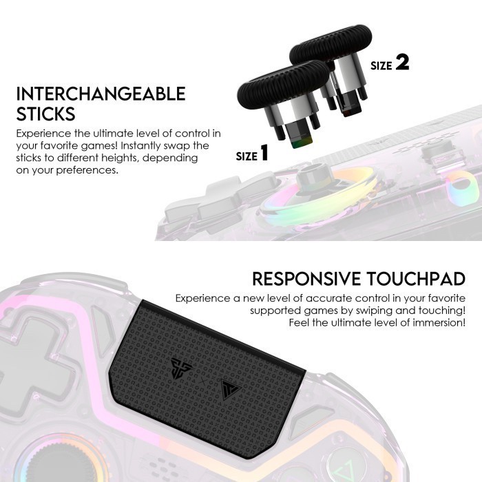 Jual Fantech Wgp14 Wireless Gamepad Hall Effect Nova Wgp14 Ps4 Pc ...