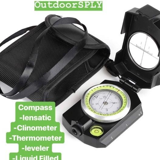 Jual Kompas Camping S-100 High Quality Lensatic Compass Full Metal Body ...