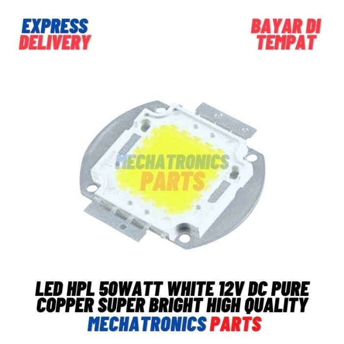 Jual HOT SALE LED HPL 50WATT WHITE 12V DC PURE COPPER SUPER BRIGHT HIGH ...
