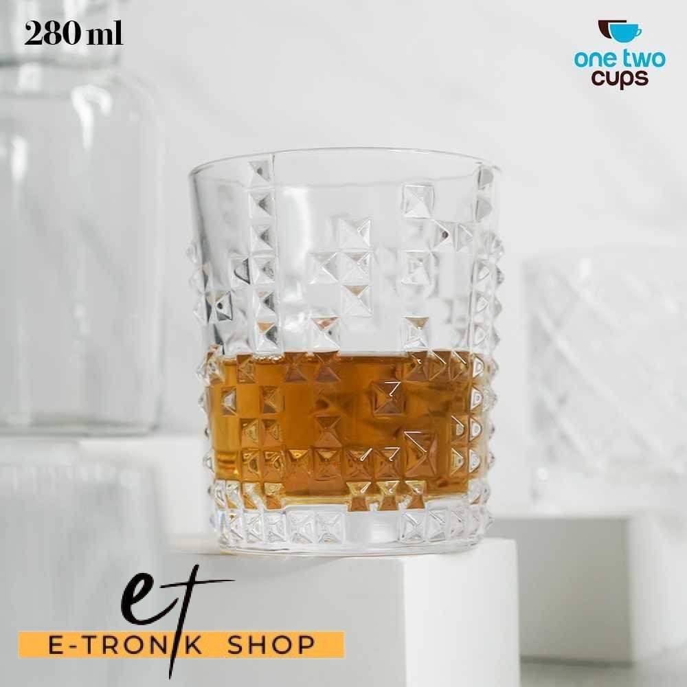 Jual ETRONIK One Two Cups Gelas Whisky Crystal Old-Fashioned Rock Glass 280ml - IW2 | Shopee ...