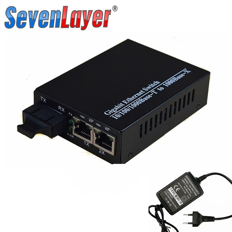 Jual 10/100/1000M 1 SC Single-Mode Dual Fiber Gigabit Ethernet Switch ...