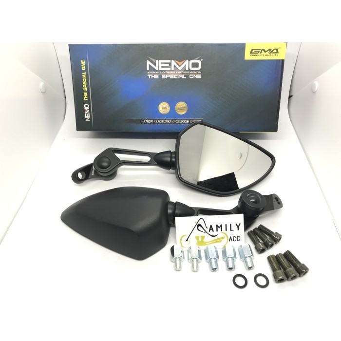 Jual Spion El Ducati Hitam Nemo 1007 Kaca Cembung Motor Universal ...