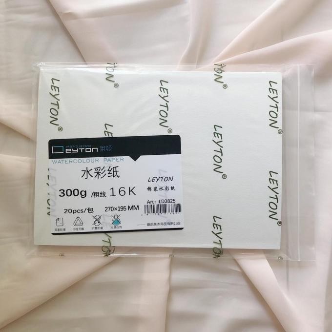 Jual leyton watercolor paper 300gsm 100%cotton 27x19.5cm | Shopee Indonesia