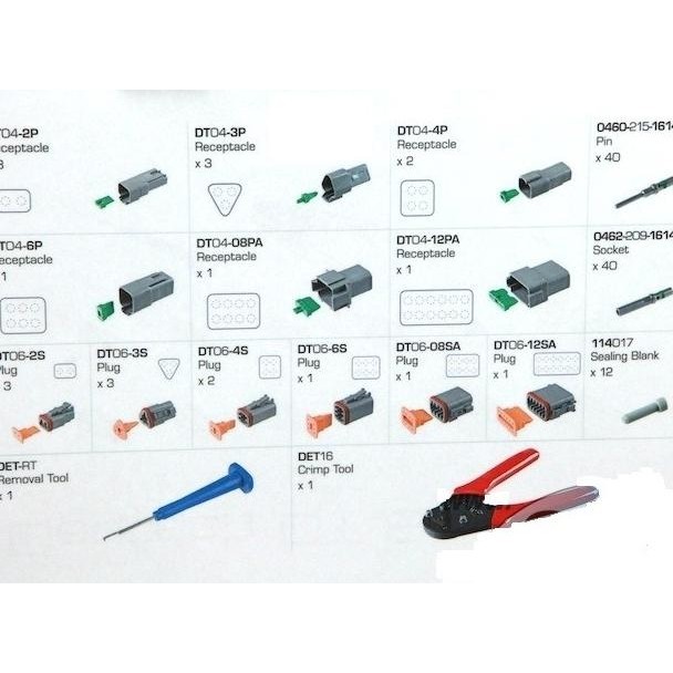 Jual Deutsch Connector 3 Way Kit, Duetsch Connector 3 Pin Kit, Dt ...