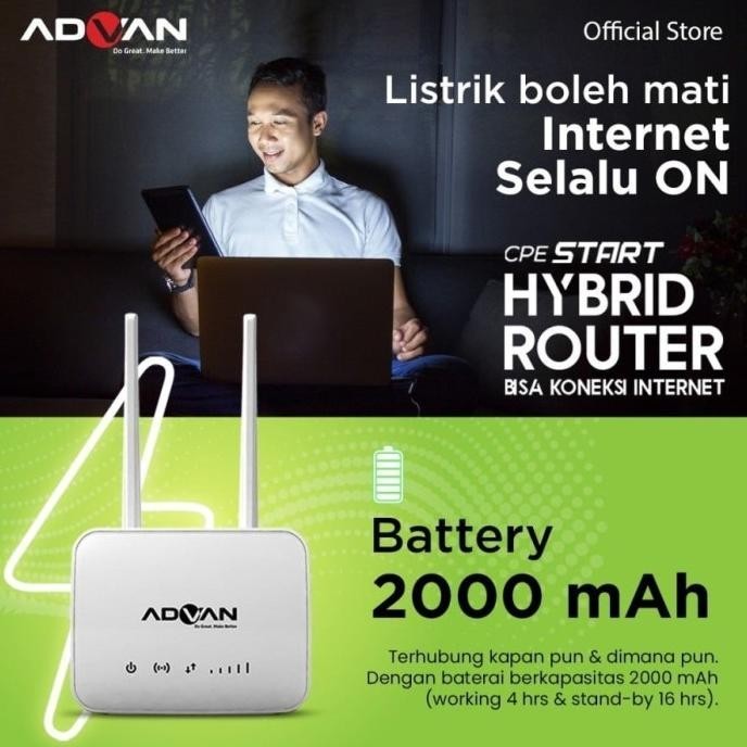 Jual HARGA DISC - ADVAN CPE ROUTER START MODEM WIFI WLAN 4G LTE UNLOCK ...