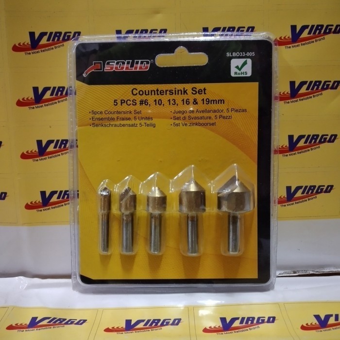 Jual Promo!!! SLBO33-005 MATA BOR 5pcs COUNTERSINK DRILL SEKRUP SKRUP ...