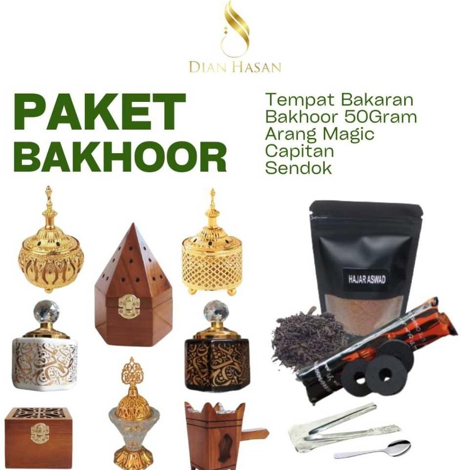 Jual Paket Bukhur Bakhoor Tempat Dupa Bakar Mabkhara | Shopee Indonesia