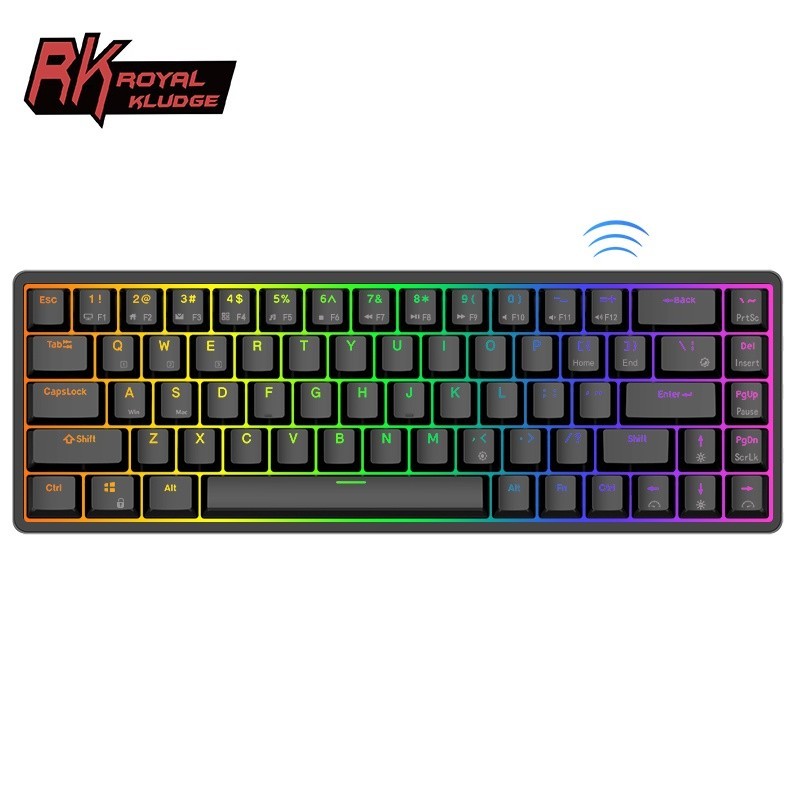 Jual Royal Kludge Rk837 Rkg68 Keyboard Nirkabel Mini Mekanis dengan ...