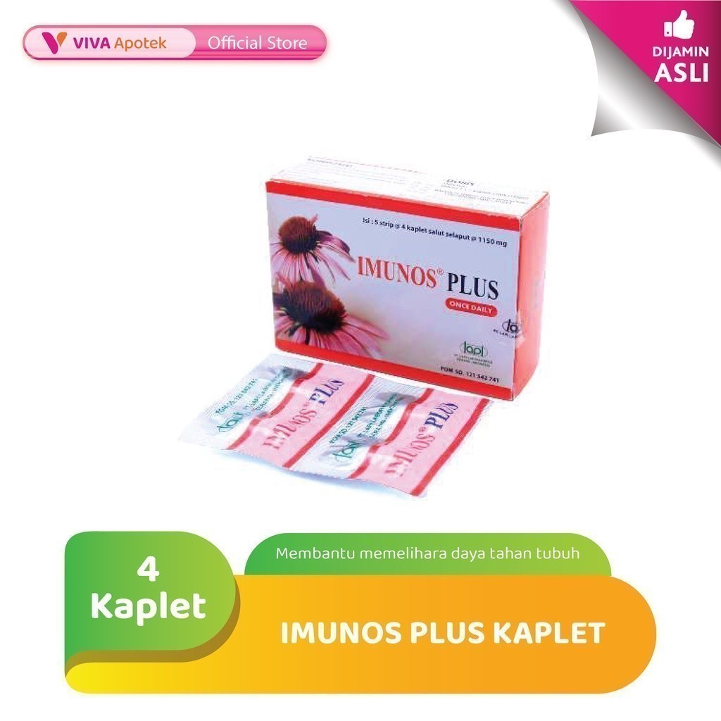 Jual Imunos Plus Meningkatkan Daya Tahan Tubuh (4 Kaplet) | Shopee ...
