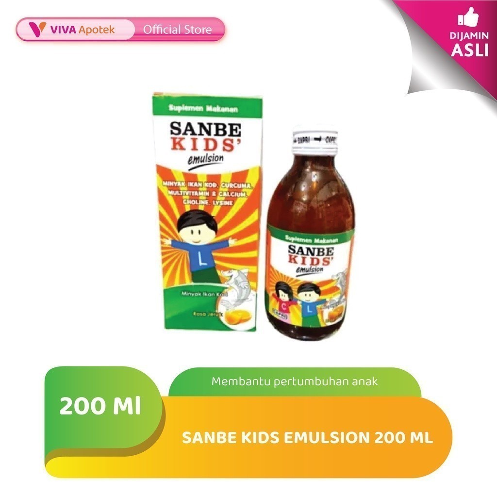 Jual Sanbe Kids Emulsion Meningkatkan Kecerdasan, Nafsu Makan Anak (200 ...