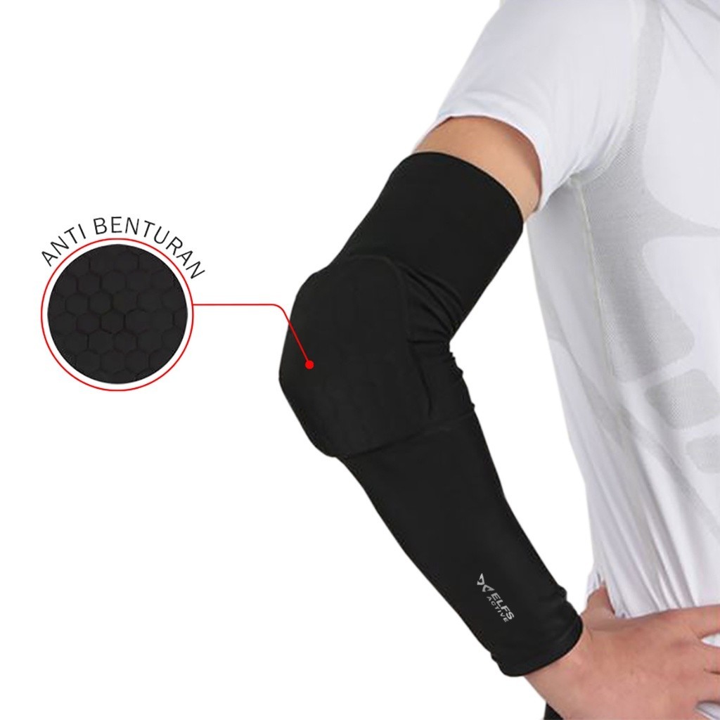 Jual Elfs Active Elbow Protector Pad Arm Sleeve Support | Shopee Indonesia