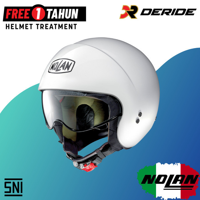 Jual Helm Nolan N21 Helm Motor Half Face Sni Classic Retro Single Visor | Shopee Indonesia