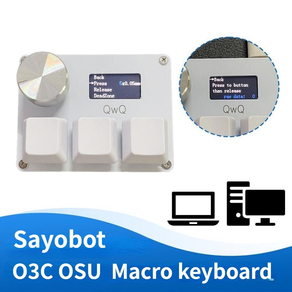Jual Sayobot O3C OSU Keypad Keyboard Mekanis Makro Kenop Layar Warna ...