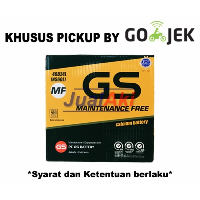 Jual Ready GS MF NS60L / 46B24L / Aki Kering / Maintenance Free (Promo Gojek) | Shopee Indonesia
