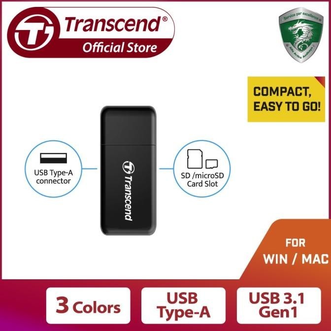 Jual Transcend Card Reader Usb 3.0 Rdf5 | Shopee Indonesia