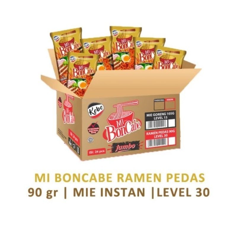 Jual Mie Bon Cabe Ramen Lev 30 Per Dus isi 24pcs | Shopee Indonesia