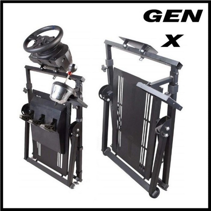 Jual Racing Simulator Steering Wheel X-Stand Cockpit Kokpit Folding ...