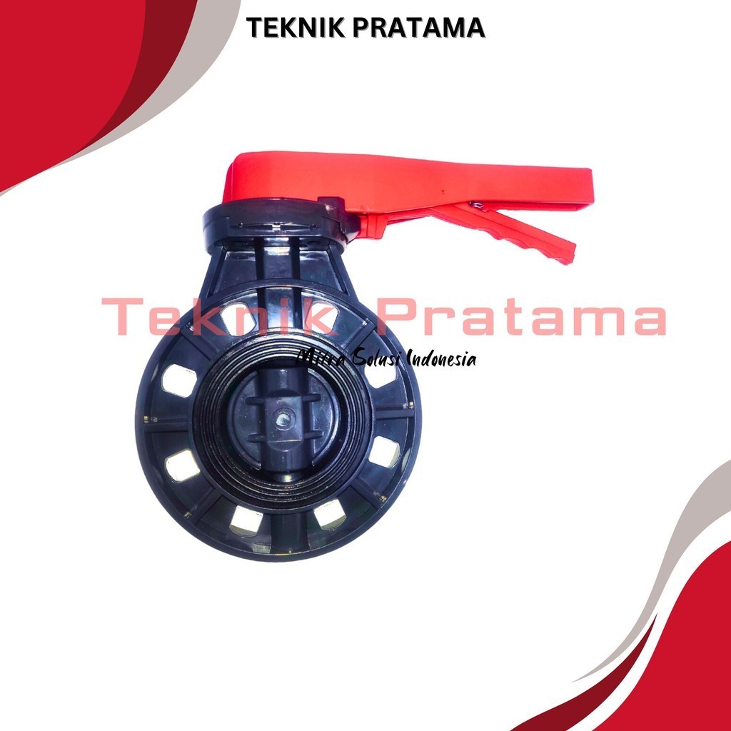 Jual 6" Inch Butterfly Valve PVC Size 6" Inch Type lever Handle ...
