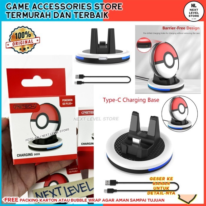 Jual Terlaris PGTECH Charging Base Pokemon Poke Go Plus Type-C Charger ...
