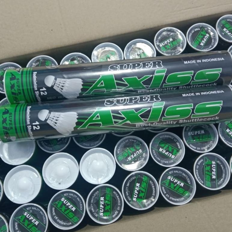 Jual Termurah Shuttle Cock Badminton Axiss Super Hijau Kok Batminton ...