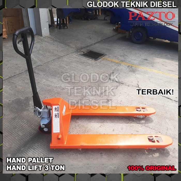 Jual PAZTO 3 HANDPALLET Original'3 3000 Ton Kg Handlift Hand Pallet ...