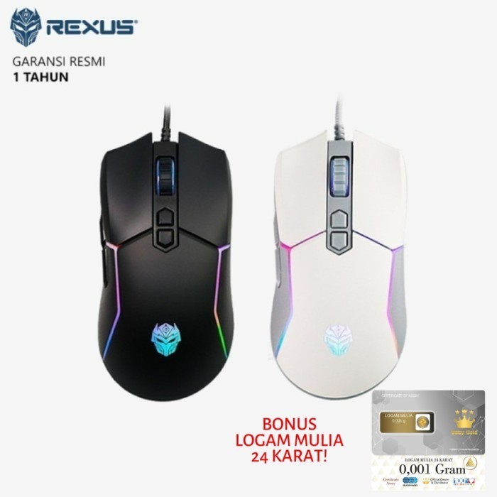 Jual Terlaris!! Rexus X8 Mouse Xierra Rexus X-8 RGB | Shopee Indonesia