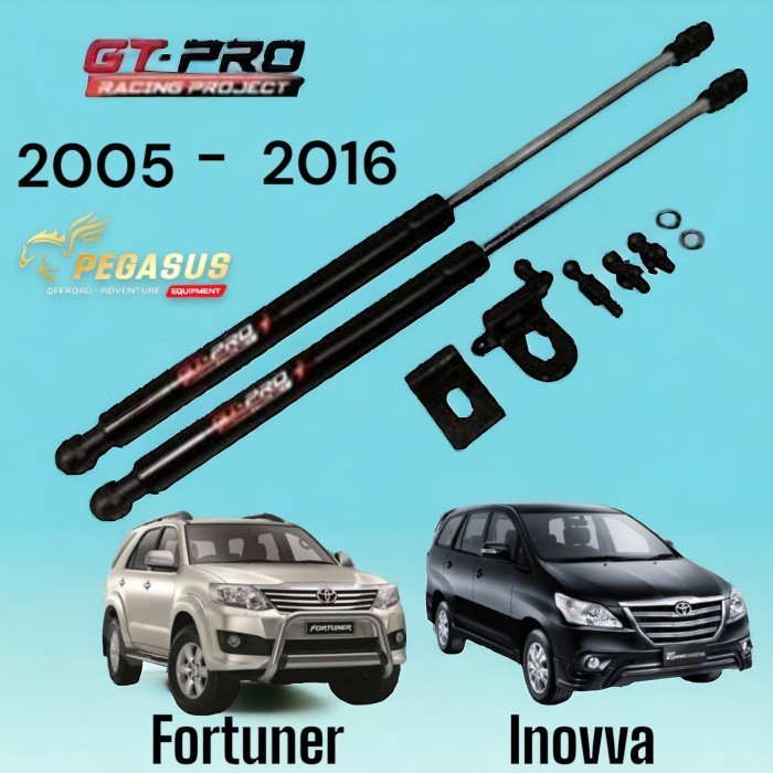 Jual Hood dumper engine shock kap mesin Toyota Fortuner Innova 2005 ...