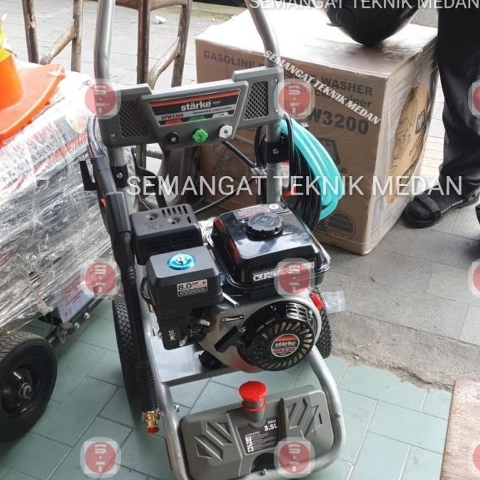 Jual SPW3200 MESIN STEAM CUCI MOBIL MOTOR JET CLEANER ENGINE BENSIN STARKE | Shopee Indonesia