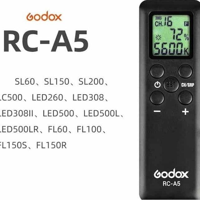 Jual Godox Remote Control Rc-A5 For Sl60W Sl100W Sl200W Hits!! | Shopee ...