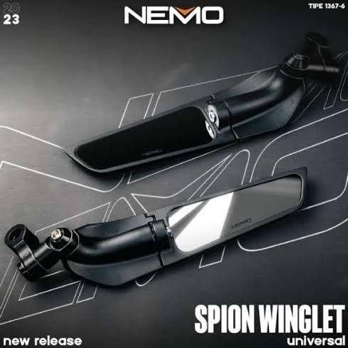 Jual Spion Winglet Nemo Model Rizoma Spion Universal Full Cnc Vario ...