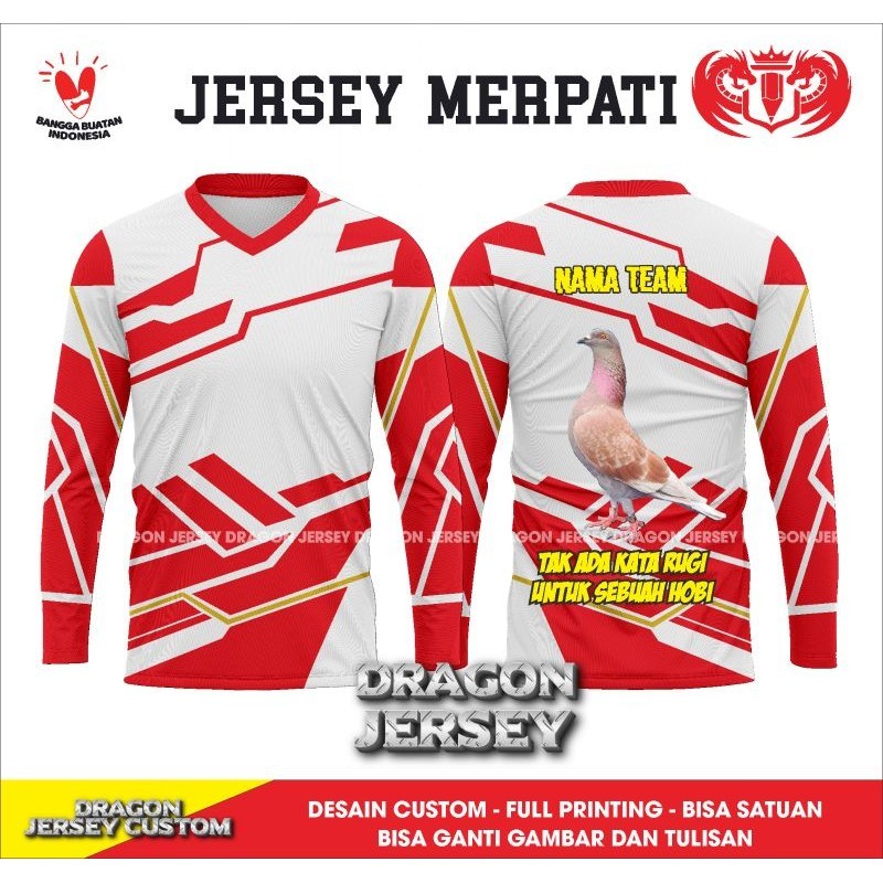 Jual JERSEY MERPATI CUSTOM DESAIN | Shopee Indonesia