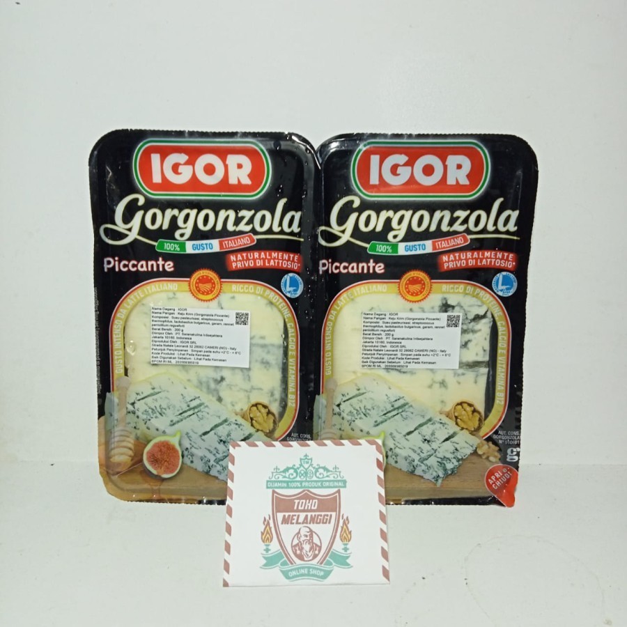 Jual Keju Igor Gorgonzola Picante 200 gr | Blue Cheese Import Italian ...