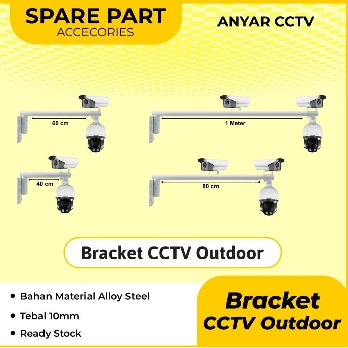 Jual Bracket Tiang Ganda CCTV Outdoor GD-122 40cm / 60cm / 80cm / 1 ...