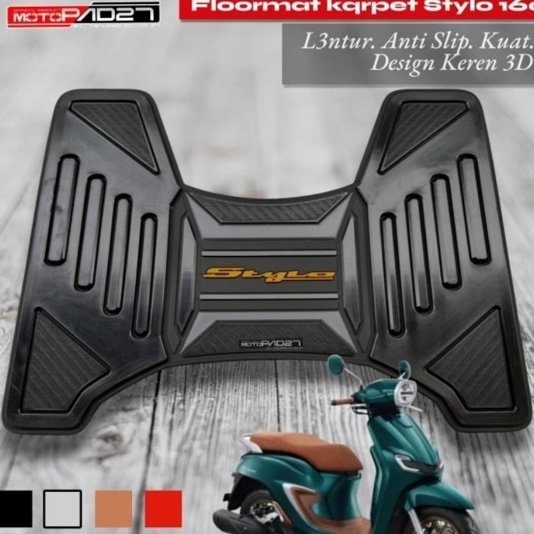 Jual ORIGINAL Karpet STYLO 160 alas pijakan kaki Honda STYLO Karet Premium gd-12 | Shopee Indonesia