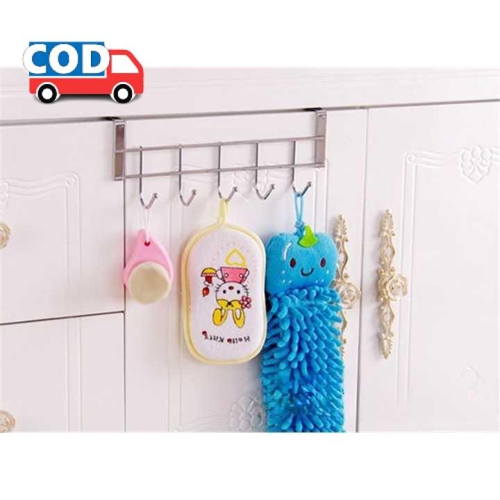 Jual Gantungan Organizer Rak Dapur 5 Hook Pintu Lemari Penyimpanan ...