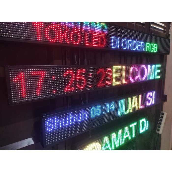 Jual Running Text Rgb 70Cm X 55Cm Wifi Outdoor Full Color Mini ...