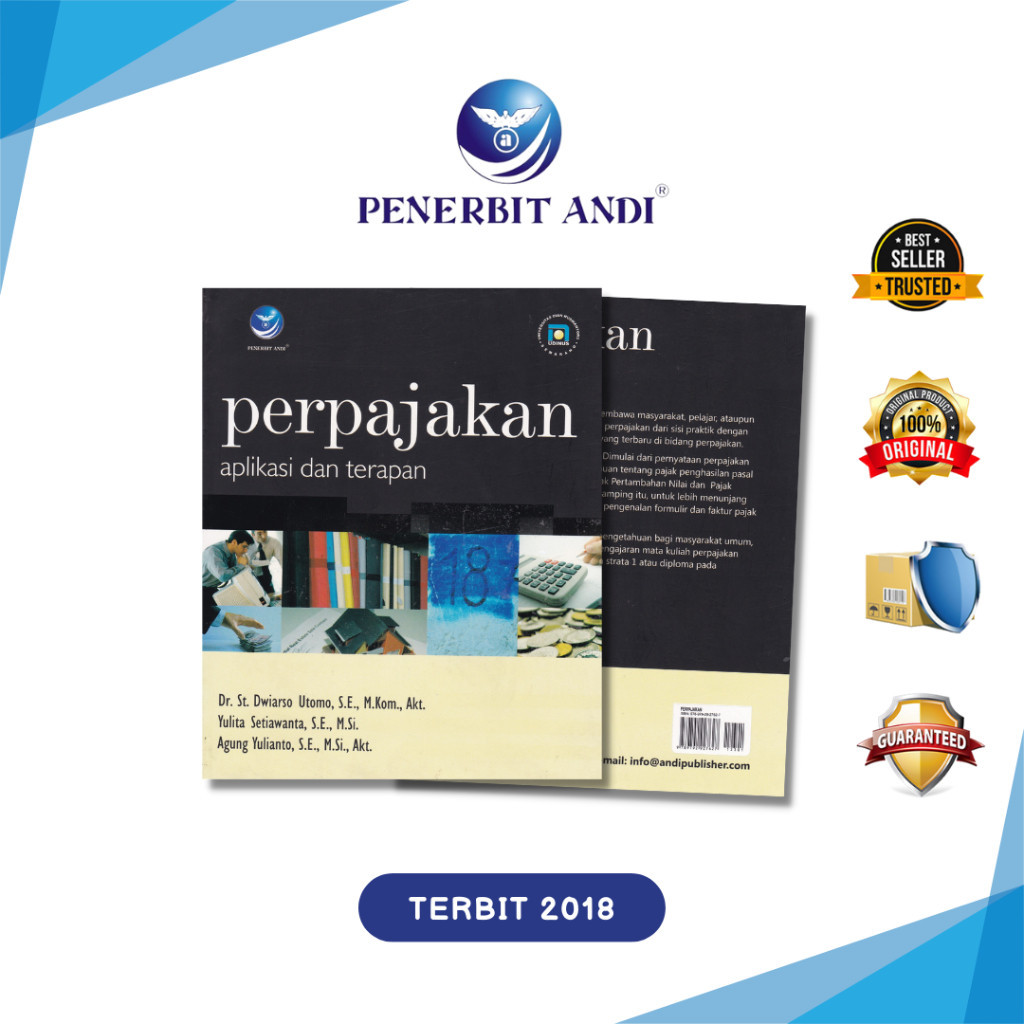 Jual Penerbit Andi - Buku Perpajakan, Aplikasi Dan Terapan - Dr.St.Swiarso Utomo,S.E., M.Kom ...