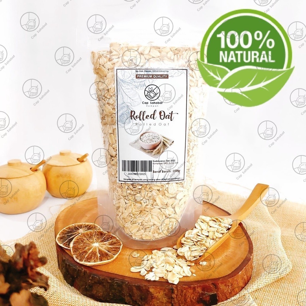 Jual 200gr Rolled Oat / Oatmeal / Gandum Utuh / Rempah / JSR 100% ...