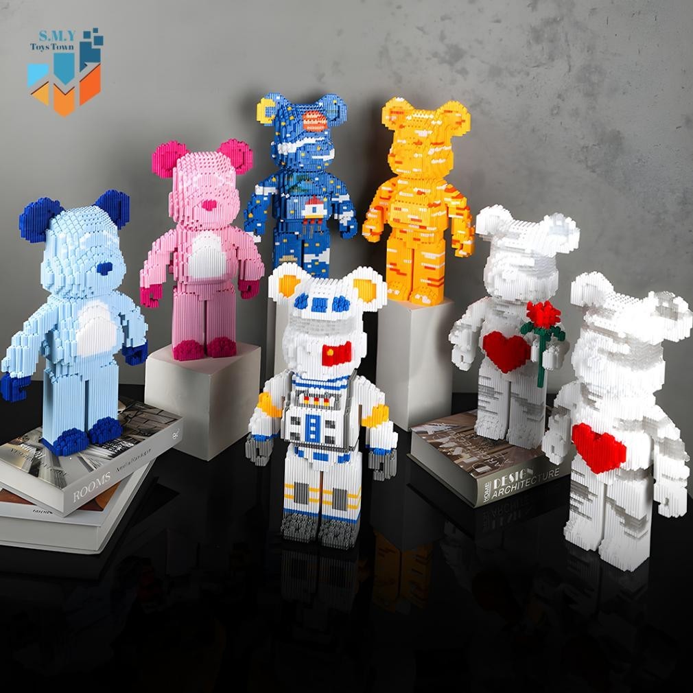 Jual tru-63 SMY Nano Blocks Jumbo VIOLENT BEAR 3D Model, Mainan Blok ...