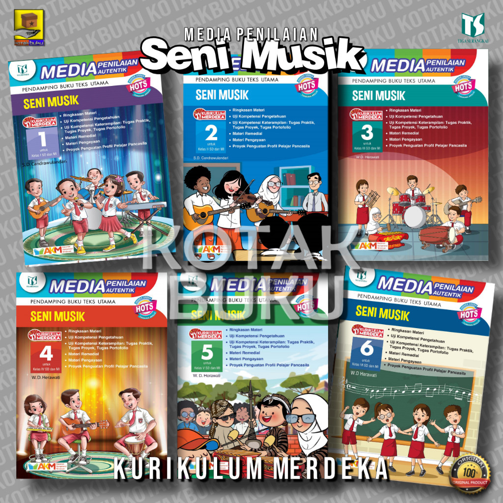 Jual Media Penilaian Seni Musik Kelas 1 2 3 4 5 6 SD / Seni Musik SD / Kurikulum Merdeka ...