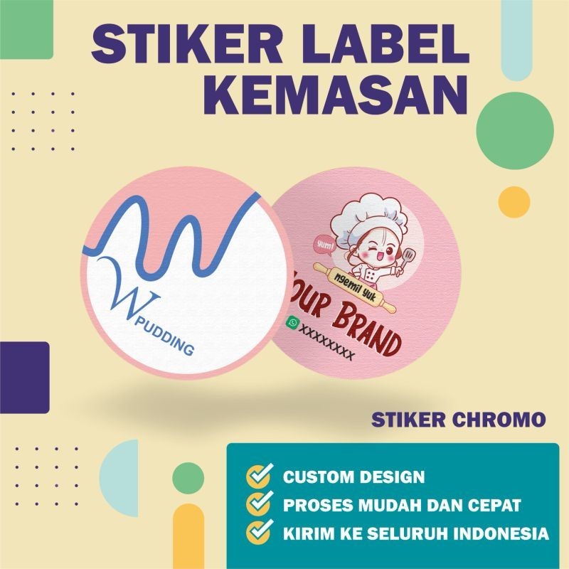 Jual stiker chromo, label, stiker custom | Shopee Indonesia