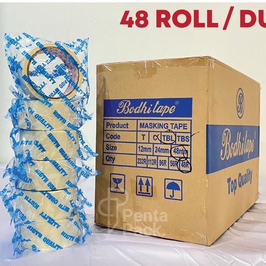 Jual [1 Dus] Lakban Kertas / Masking Tape (48 Mm/ 2 Inchi X 20 Yard ...