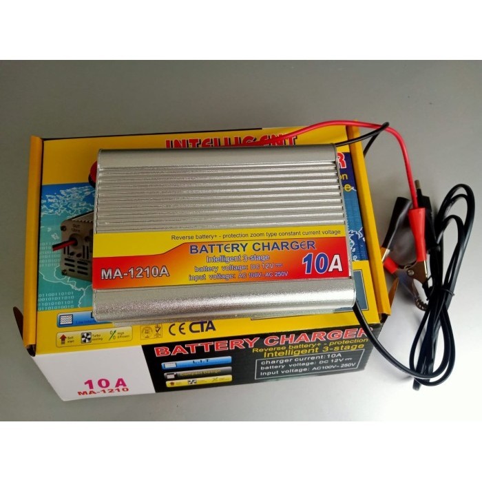 Jual Charger Aki/Accu 12V 10A Otomatis Usat,Charger Aki 12V 10A ...