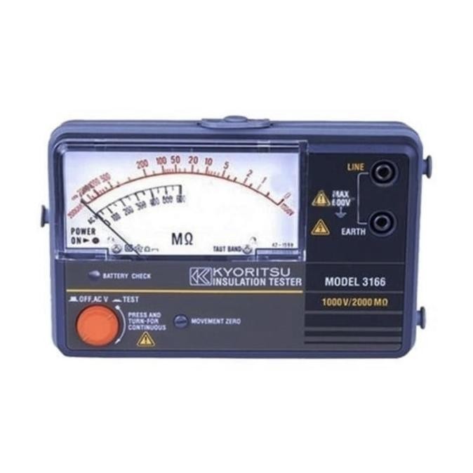Jual [SRH] Kyoritsu 3166 Analogue Insulation Tester 1000V Analog Megger ...