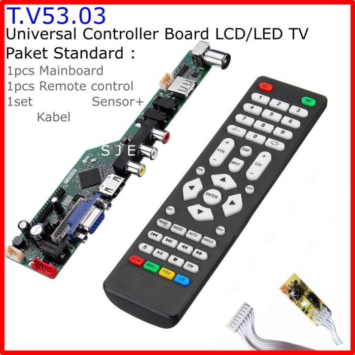 Jual Paket Universal Lcd Led Tv Monitor Main Board Mesin Driver Skr Isi ...