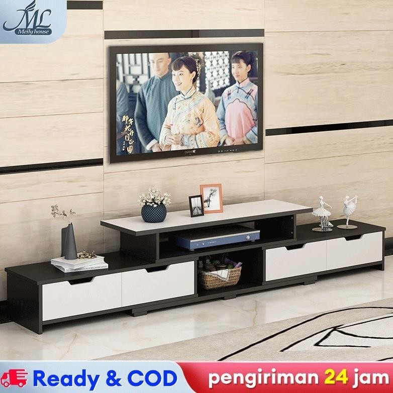 Jual Meja Tv Kayu Rak Tv Minimalis Meja Tv Adjustable Bufet TV Modern Lemari 190cm | Shopee ...