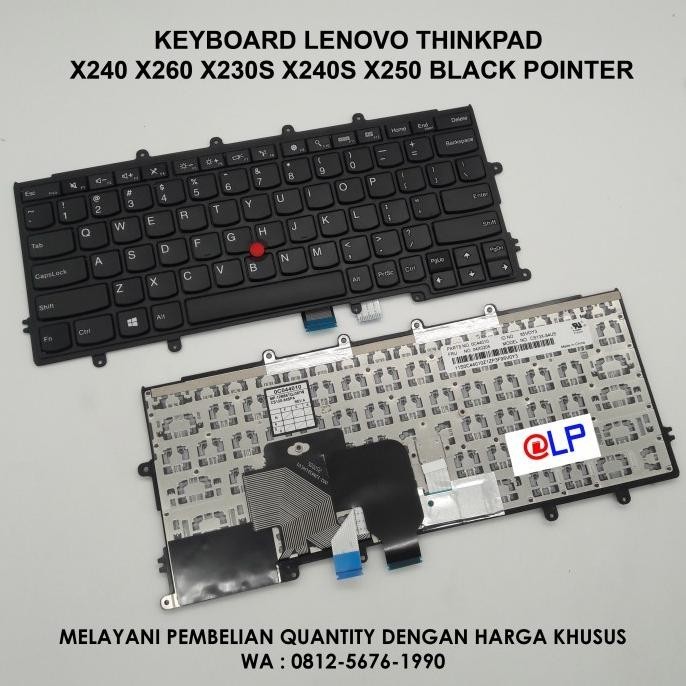 Jual Keyboard Lenovo Thinkpad X260 X230S X240 X240S X250 Black Pointer ...